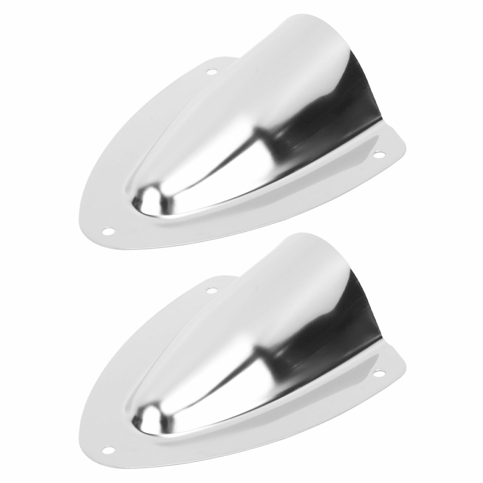 Вентиляционная крышка корпуса моллюска из морской нержавеющей стали, вентиляционное отверстие для кабеля из полированной проволоки 100 мм/3,93 дюйма для яхт, лодок, рыбацких лодок, 1 пара