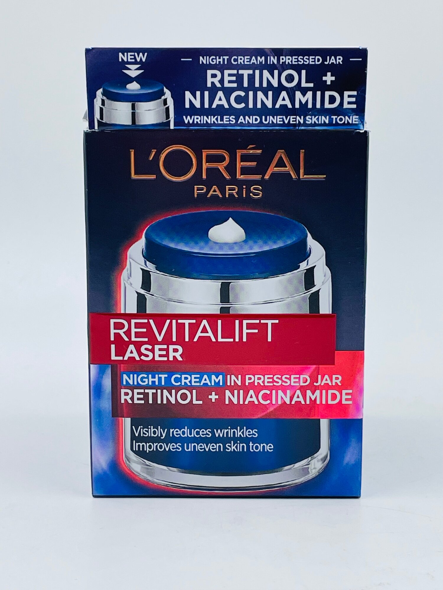 Ночной крем для лица L'Oreal Revitalift Laser Retinol с ретинолом и ниацинамидом 50 мл (Франция )