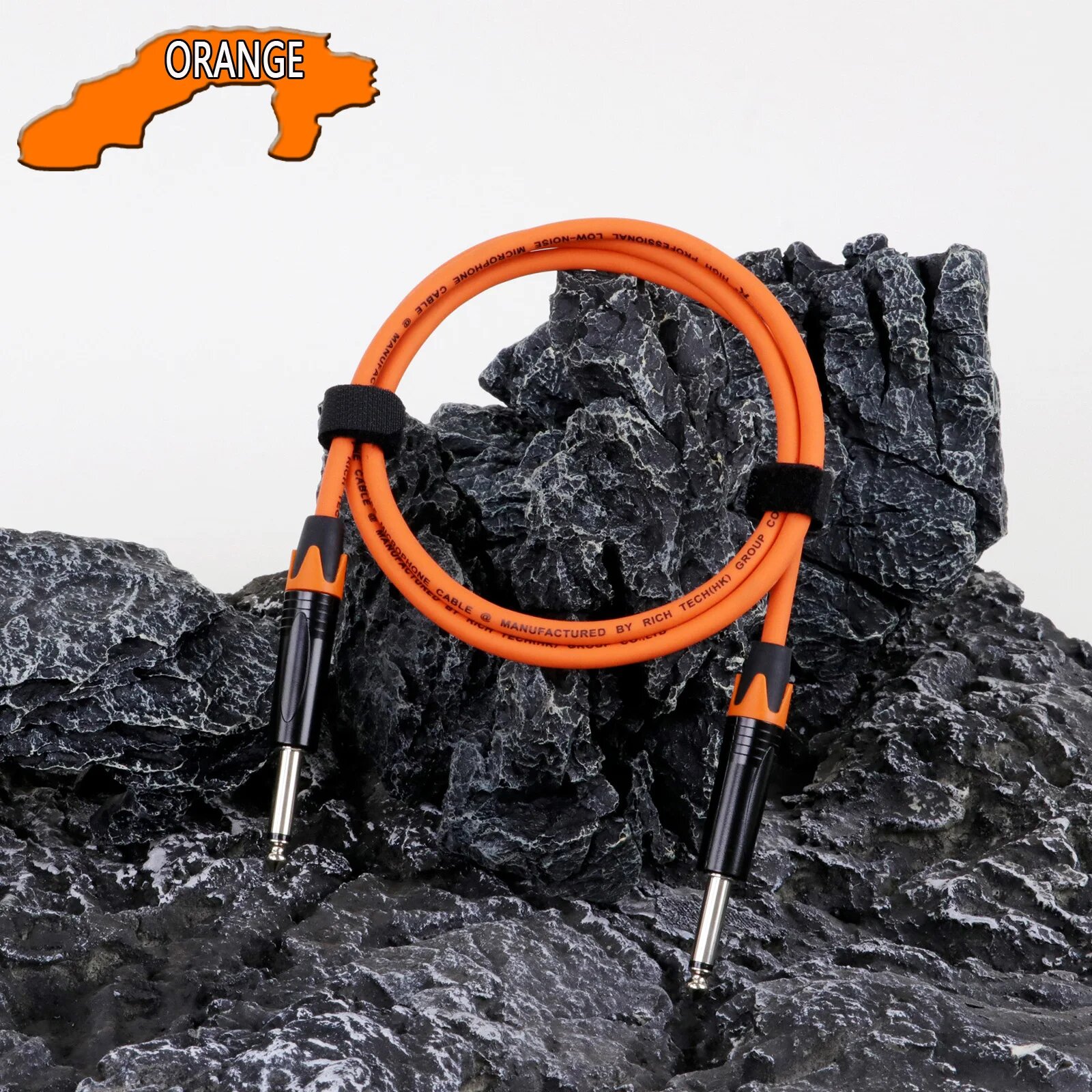 GuerGuo Аудиоудлинитель 6.35 мм Orange, 0.5M