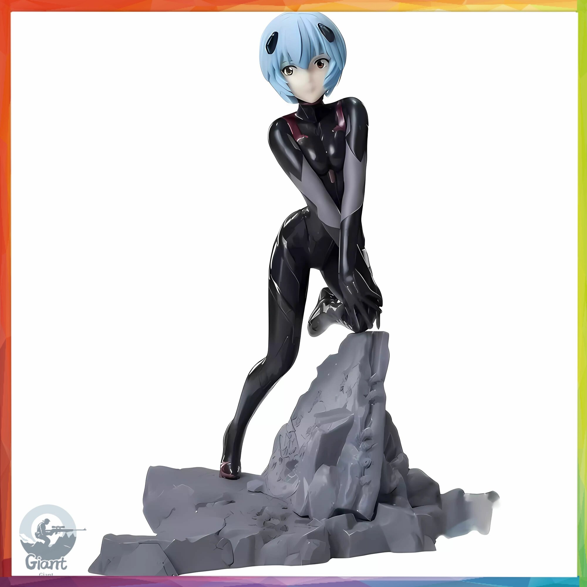 Фигурка Аниме Евангелион / Evangelion Рэй Аянами / Rei Ayanami "Положение на коленях" Sega SPM