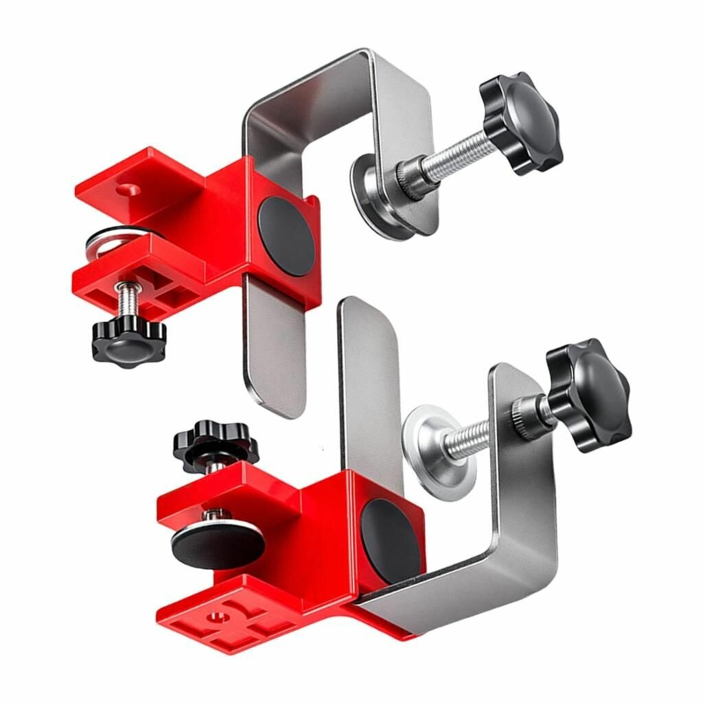 Парный зажим для установки выдвижных ящиков для деревообработки Регулируемая ручка для надежного крепления