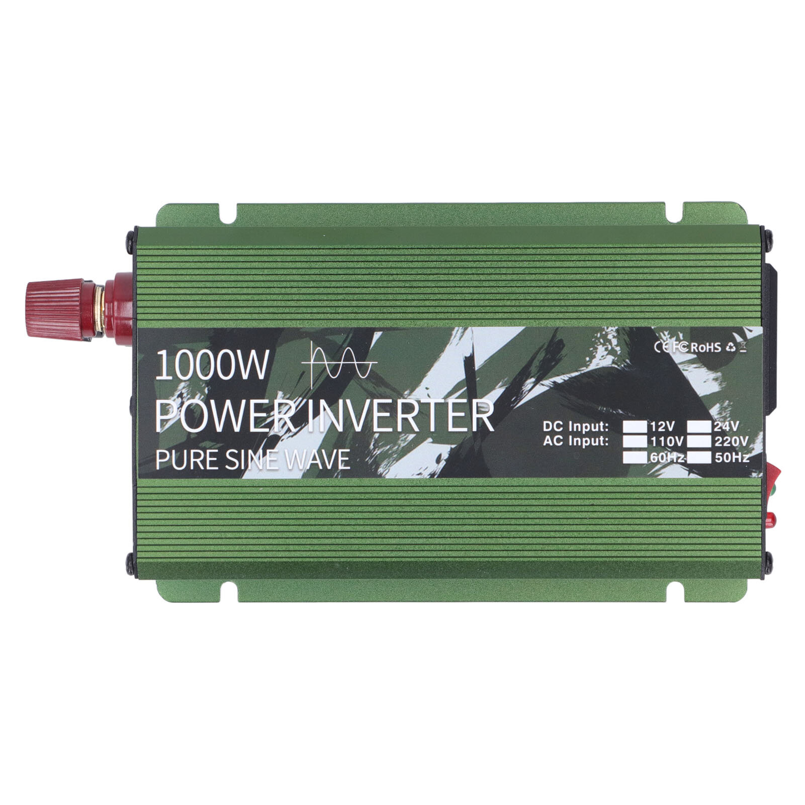 Инвертор постоянного тока в переменный ток на солнечной энергии 1000 Вт с чистым синусоидальным напряжением и вентилятором охлаждения 12B
