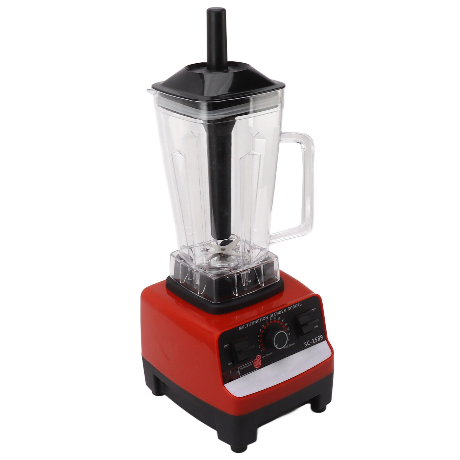 Кухонный блендер с объемом 2 литра, 15 скоростями, нержавеющие лезвия, мощный блендер для фруктов и орехов