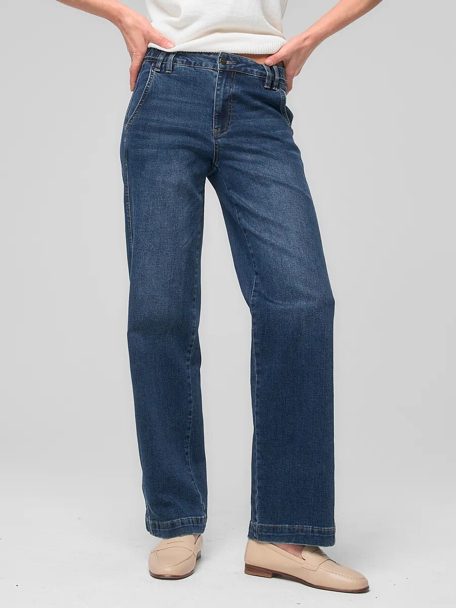 Джинсы широкие 