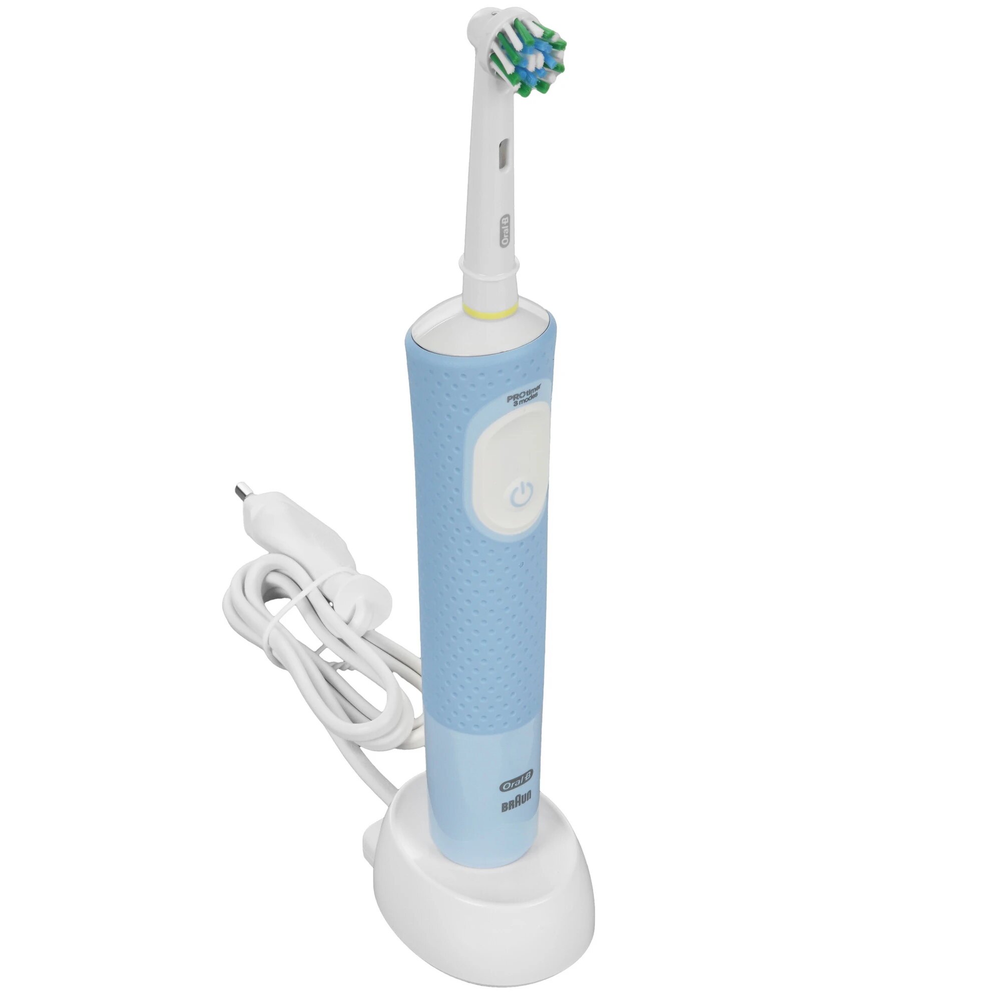 Оригинальная электрическая зубная щётка Oral-B Vitality Pro для бережной чистки, Голубая, 1 шт