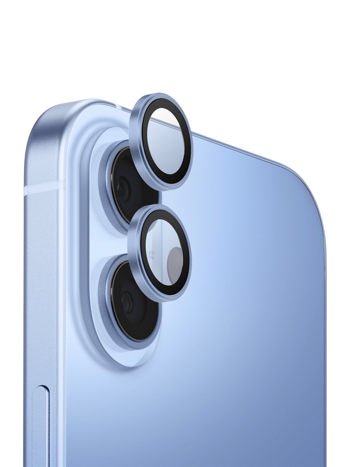 Uniq стекло для камеры iPhone 17, OPTIX Camera Lens AluGuard Sky Blue