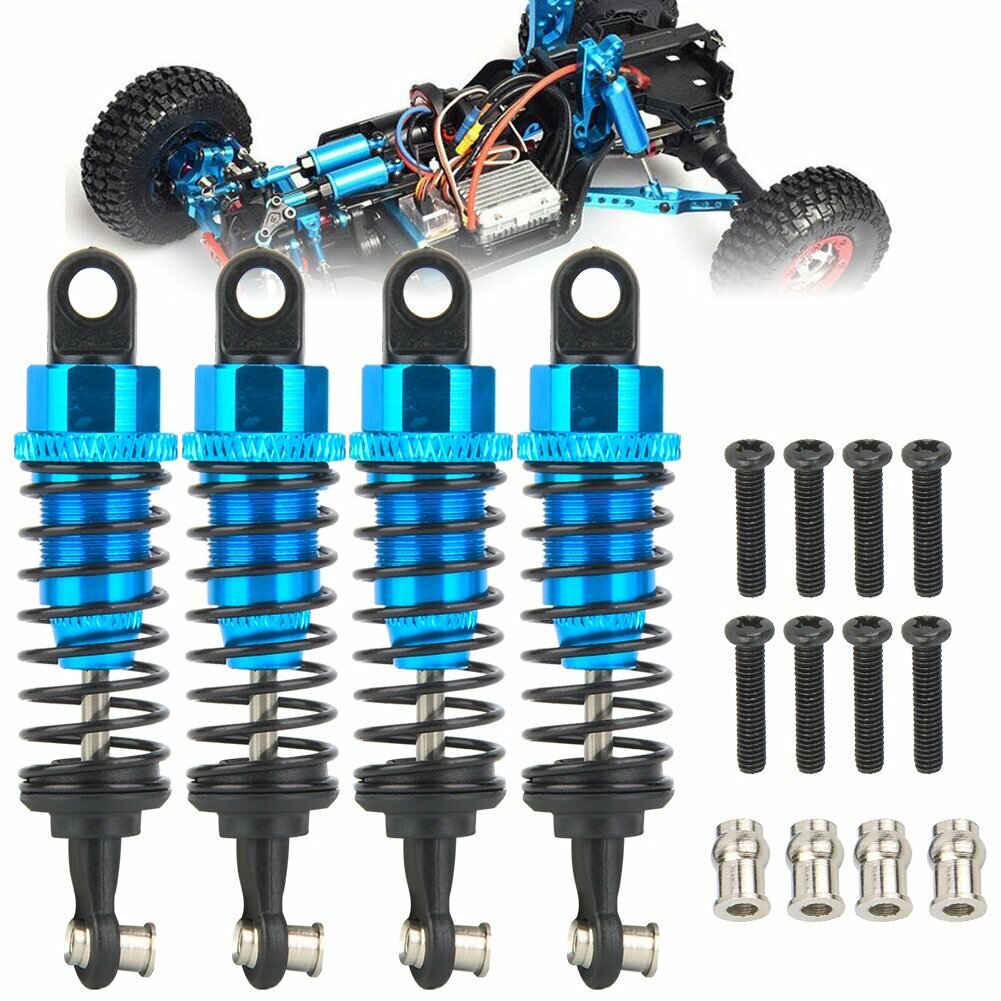 Амортизаторы из алюминия RC для моделей WLtoys A949 A969 A979 K929 1/18 (Синие)