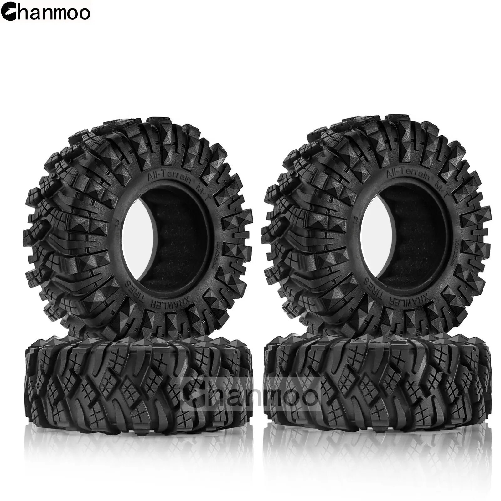 Гусеничные шины Chanmoo 1.9 резиновые для радиоуправляемых автомобилей 1/10