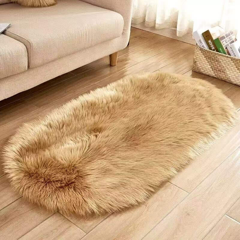 Искусственная шерсть для гостиной и дивана, коврик из меха, 40*60см