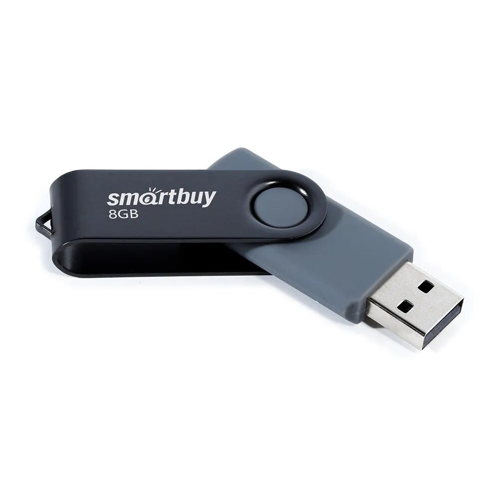 USB флеш накопитель 8 Gb SmartBuy Twist Black (SB008GB2TWK), черный