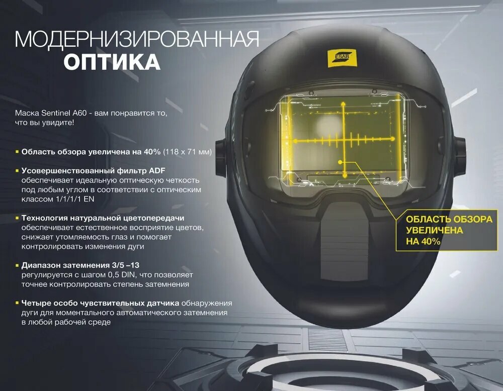 Маска ESAB SENTINEL A60 — фото 1