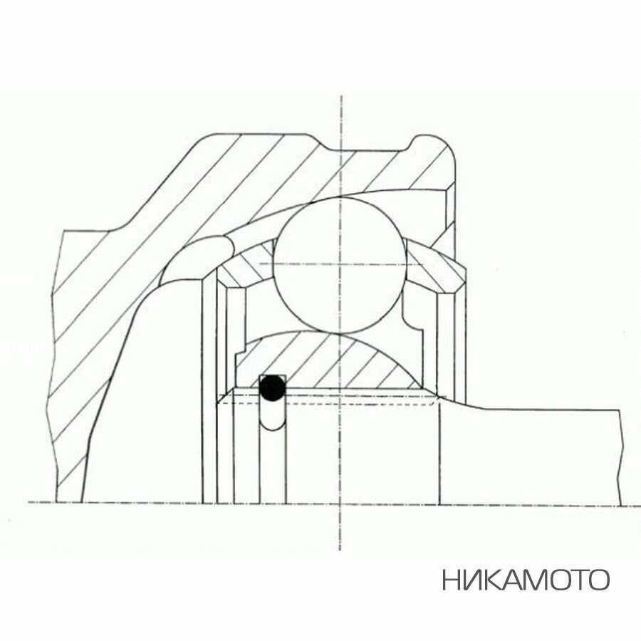 GKN-SPIDAN 306658 Шарнирный комплект (ШРУС)