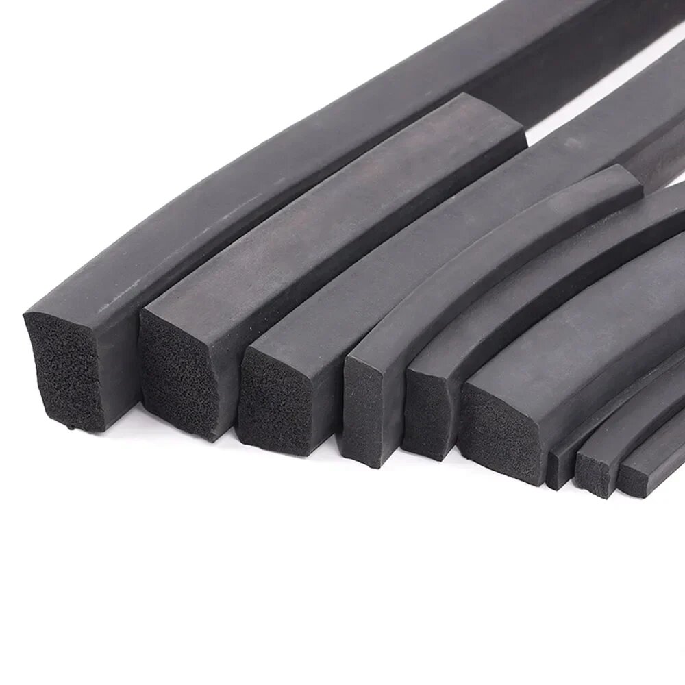 Черная уплотнительная лента из EPDM резины 50 мм, 3 мм, 5 Meters