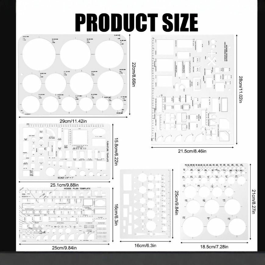3 шт. Инструмент рисования кругов-DKD-CJ0815