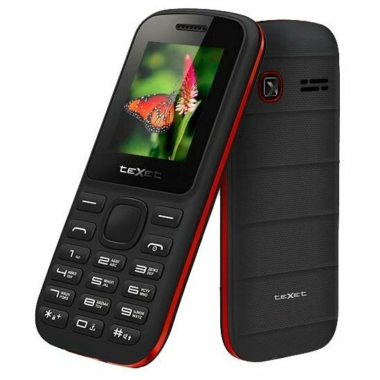 Мобильный телефон TEXET TM-130 Black/Red (2 SIM)