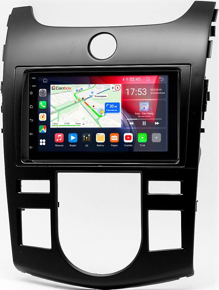 Штатная магнитола Kia Cerato 2 седан, Forte 2008-2013 (с климат-контролем) Canbox 4/64 Android 10 (GTR7-RP-KICAG-326) (IPS, DSP, CarPlay)