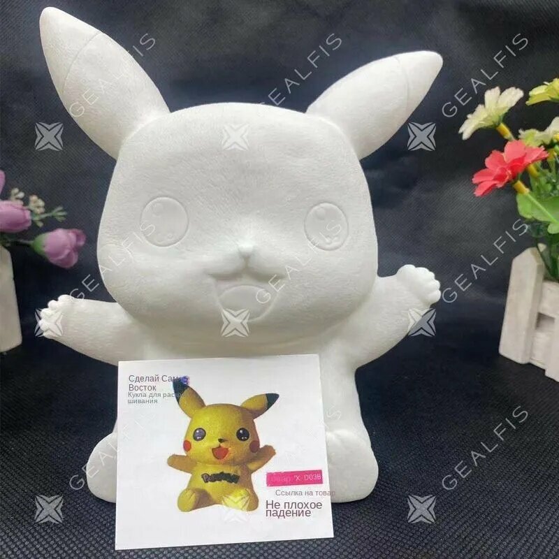 Набор для творческого обучения/раскрашивание гипсовых статуй/набор для рисования, раскрашивание гипсовых статуй 12 цветами и двумя кистями