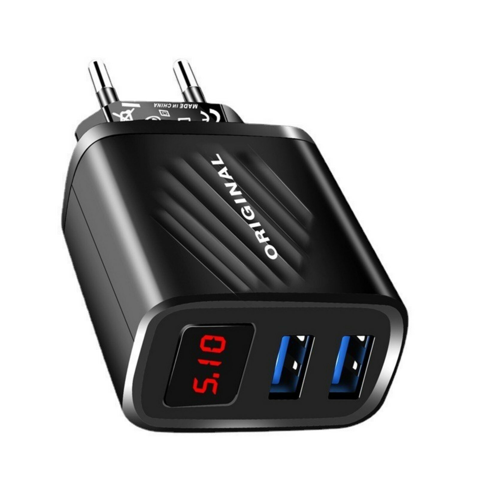 Два USB - зарядных устройства с электрической подсветкой LED - кран 24А для подключения