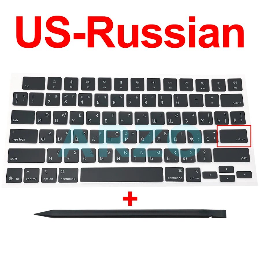 Колпачки для клавиш FAXDEVERY для Macbook Air M4 2025 черный