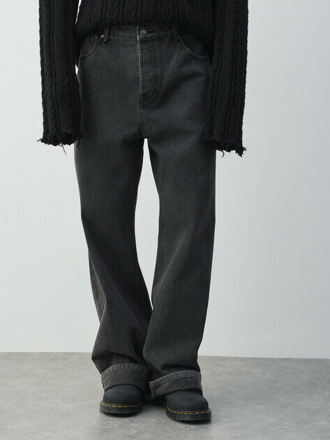 Джинсы широкие 