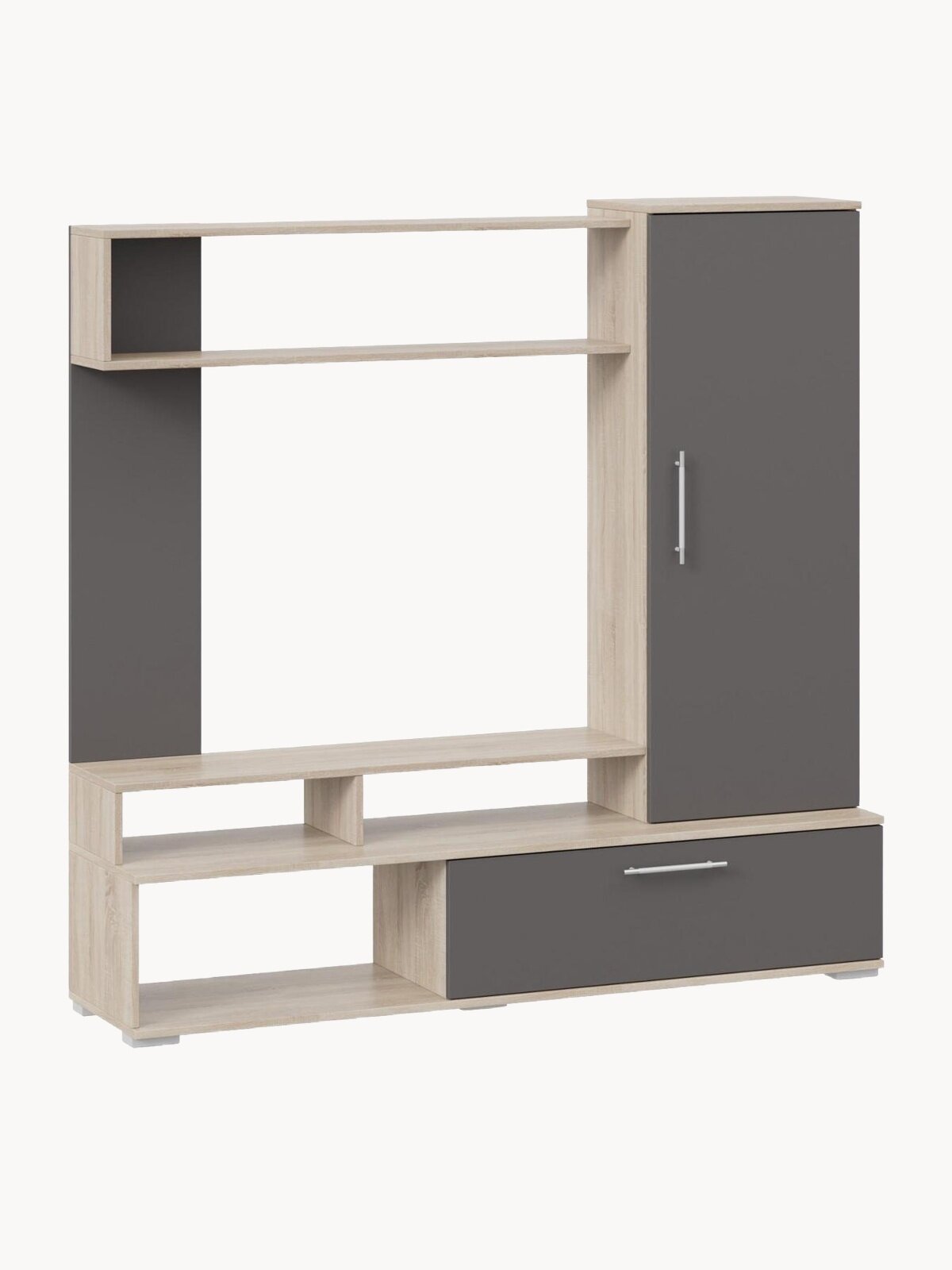 Гостиная, стенка для гостиной Сиена (Дуб Сонома/Графит серый)
