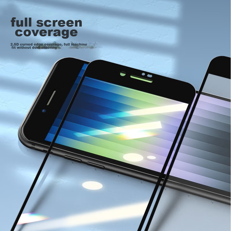 Langke IPhone SE3/SE2/8/7 Защитник экрана, Apple SE3 Phone Film, Полноэкранное покрытие высокого разрешения второго