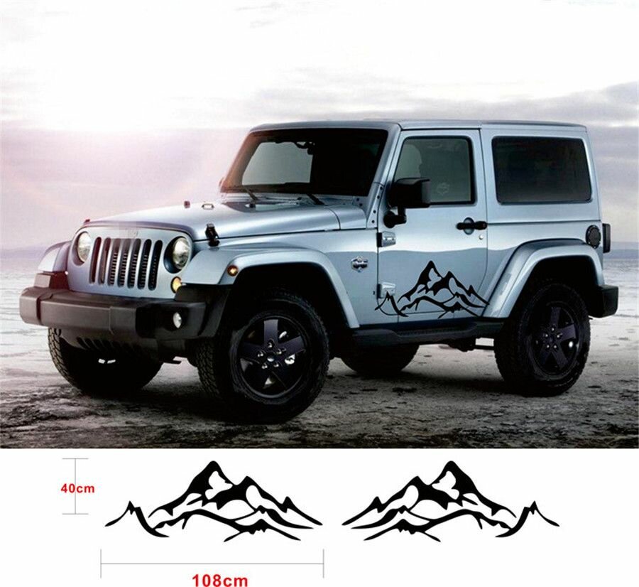 Наклейка на автомобиль Горный Пик Типа C
