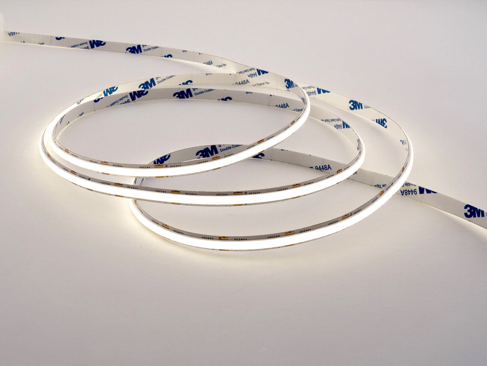 Светодиодная лента COB 256 д/м (11Вт/м) 24В 1300lm/m, 8мм, 5М