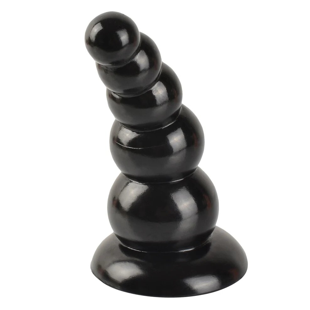 5 шариков анальные шарики большая Анальная пробка на присоске Анальная пробка секс-игрушки черный