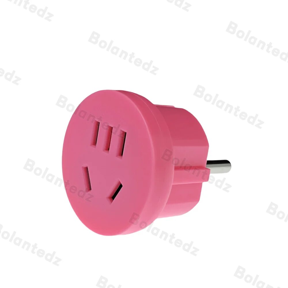 Европейский международный адаптер для розетки AU US UK KR EU Plug 4.8mm white