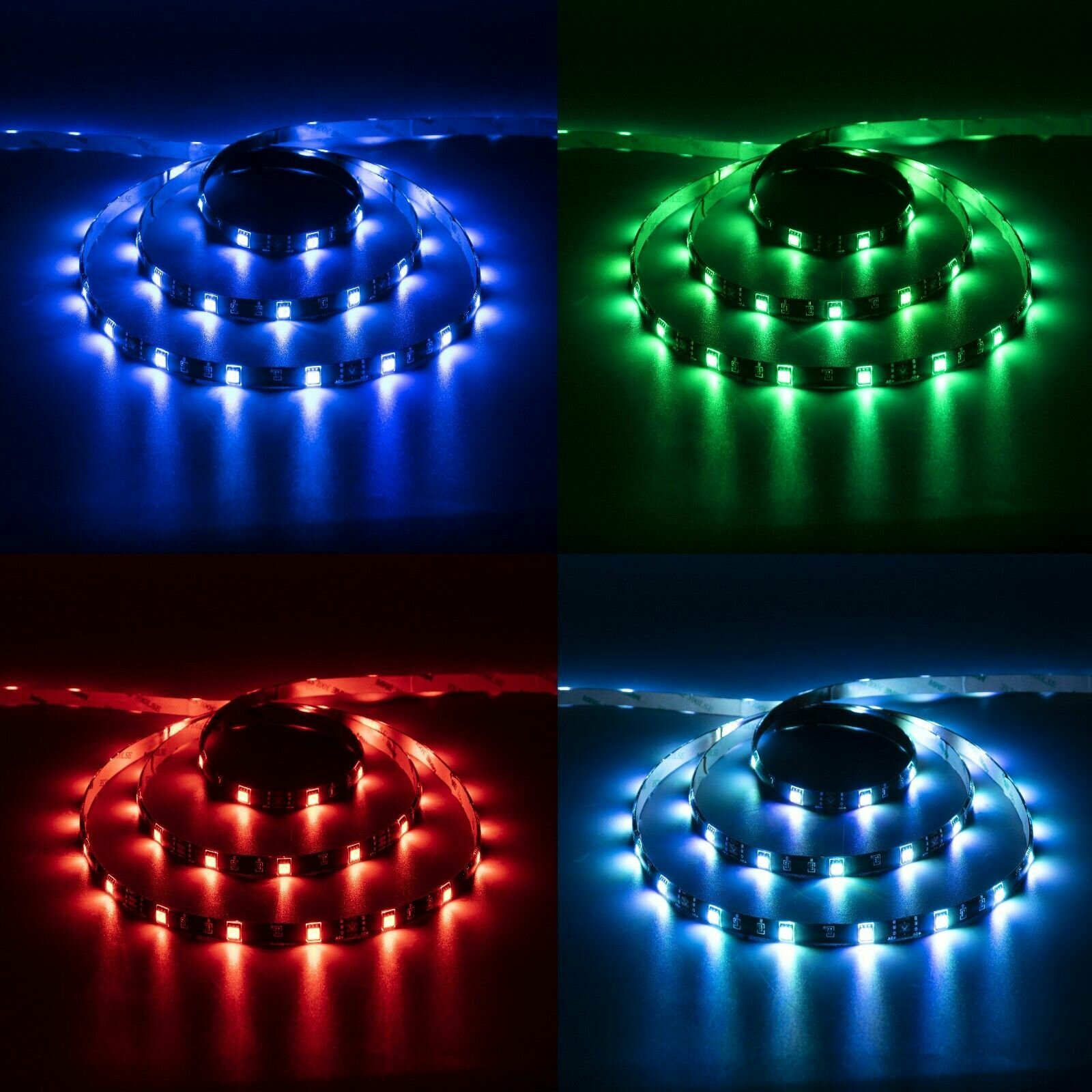 Комплект светодиодной ленты 3 м, IP65, SMD5050, 30 LED/м, USB, пульт ДУ, RGB