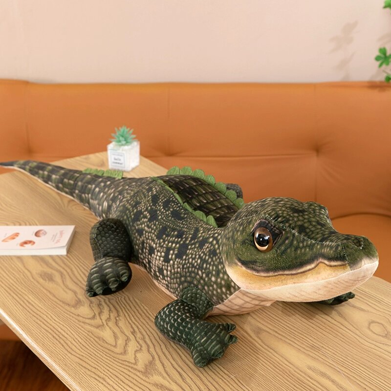 Реалистичная игрушка-крокодил из плюша, размер 67 см, мягкий декор для дома, подходящий подарок для мальчиков на