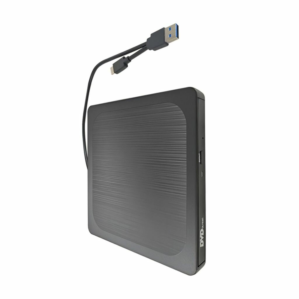 Внешний дисковод с портами USB3.0 и Type C для быстрой записи