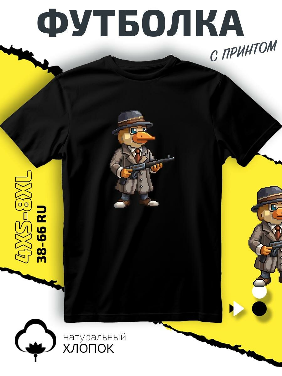 Футболка Утка cartoon гангстер