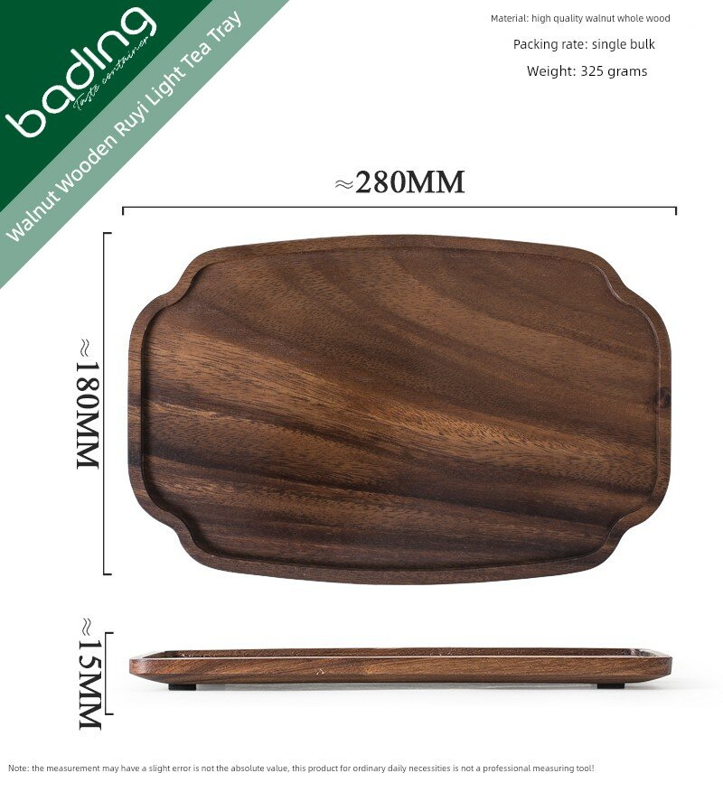 Подставка из венге с руи для торта 28 см, размеры 28x18x1,5 см, натуральная текстура древесины