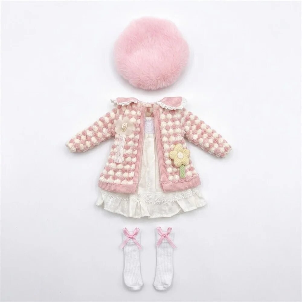 Розовый комплект одежды для куклы 30 см, Style 8