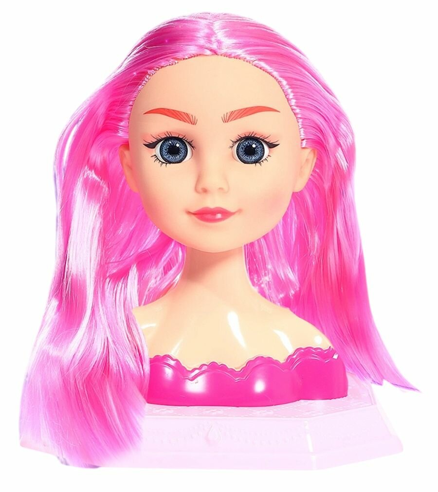 Кукла-манекен для создания причёсок "Студия красоты. Модница" с аксессуарами для волос, детский сюжетно-ролевой набор для девочек, юный парикмахер-стилист