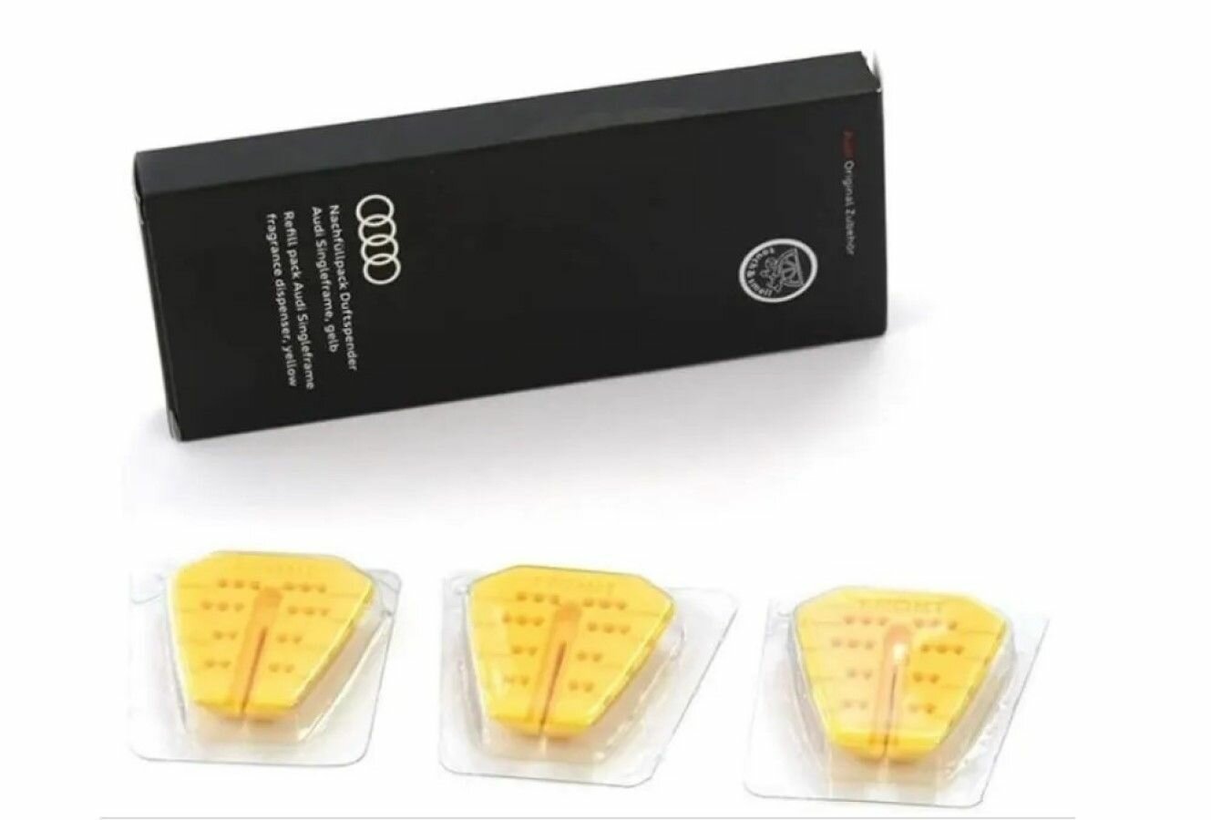 Ароматизатор Audi Singleframe (Invigorating) желтый, 81A087009B
