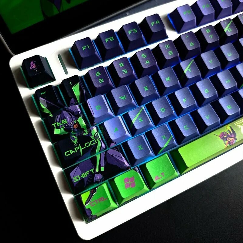 Evangelion кейкапы Блок 1 Кейкапы для механической клавиатуры 108Ключ