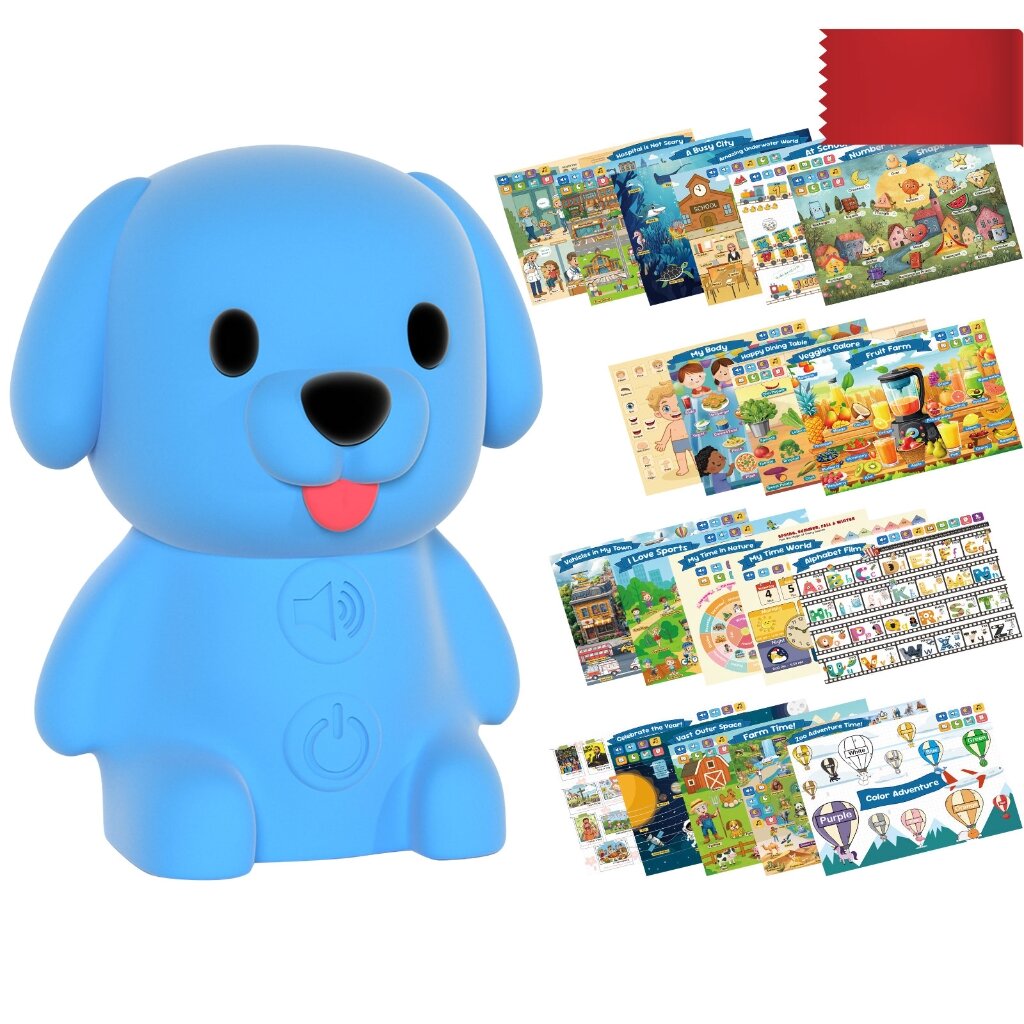 Интерактивный Обучающий Набор Говорящих Ручек С 20 Большими Плакатами, Обучающими Алфавитам, 123 Животным Форм И Цветов Для Обучения Малышей
