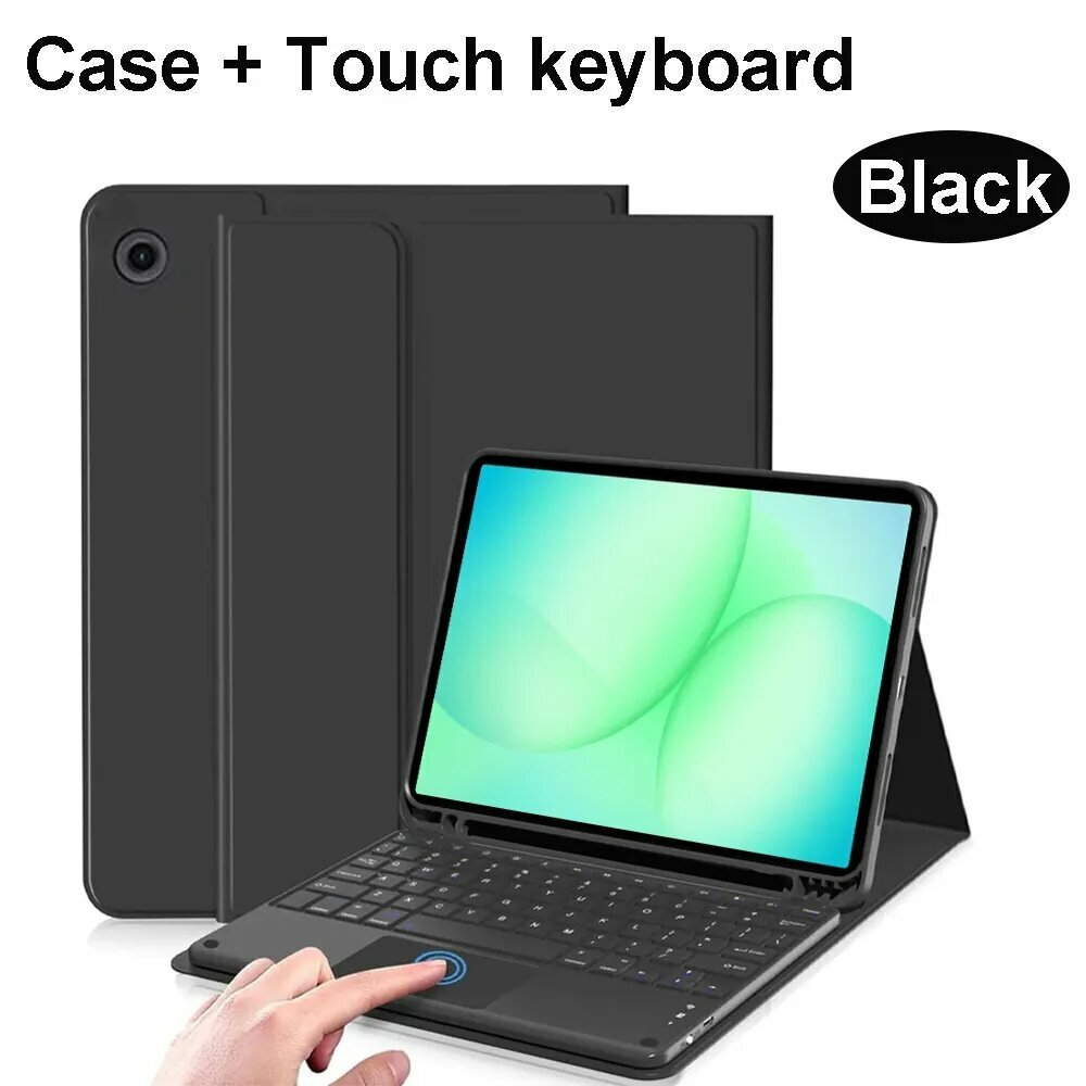 Чехол для Samsung Galaxy Tab A11plus 11 дюймов, Bluetooth-клавиатура с русской клавиатурой для Samsung Tab A11+