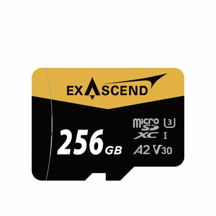 Карта памяти Exascend Catalyst UHS-I microSD V30 256GB + адаптер SD