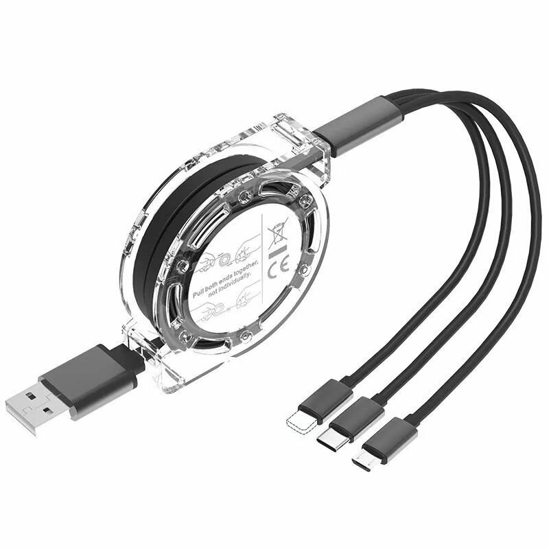 Кабель для мобильных устройств Apple Lightning/USB Type-C, 1 м, черный