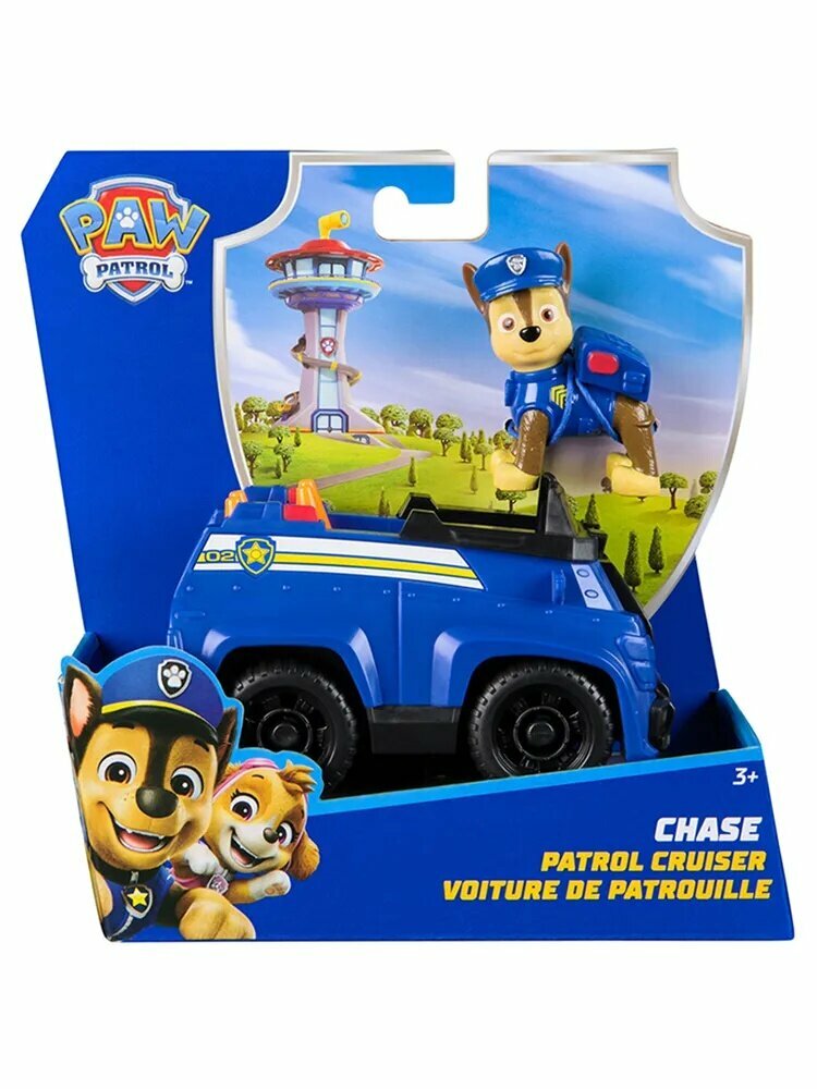Щенячий патруль, Paw Patrol Chase Patrol Cruiser / ребенок игрушечная машина, В комплект входит классический персонаж аниме и игровой набор моделей транспортных средств, развивающие игрушки от 3 лет