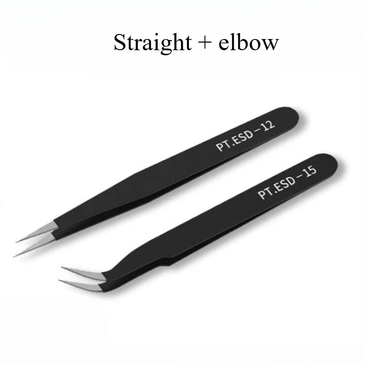 Пинцеты Veekaft из нержавеющей стали 4pcs, S-E