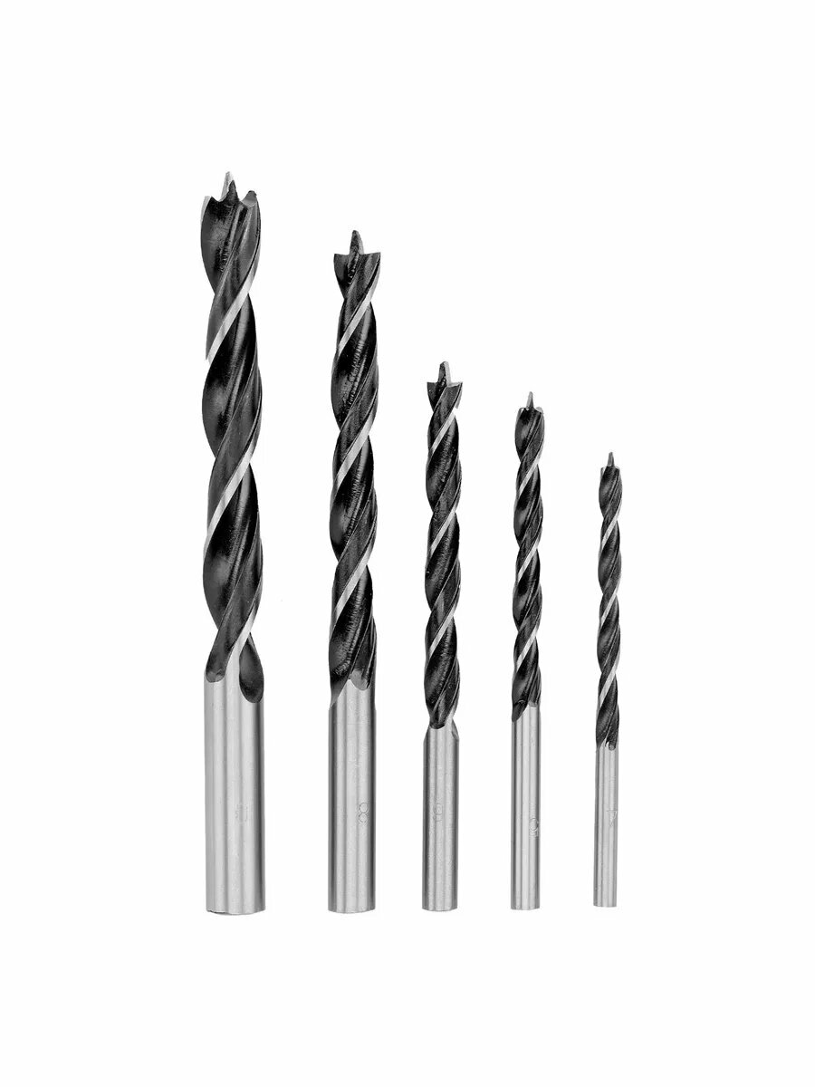 Набор сверл по дереву 4–10 мм 5 шт