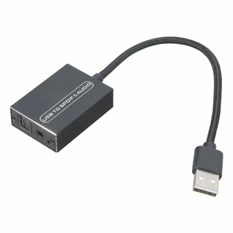 (1 шт.) Аудио конвертер USB в оптоволокно/3,5 мм аудио конвертер-20com