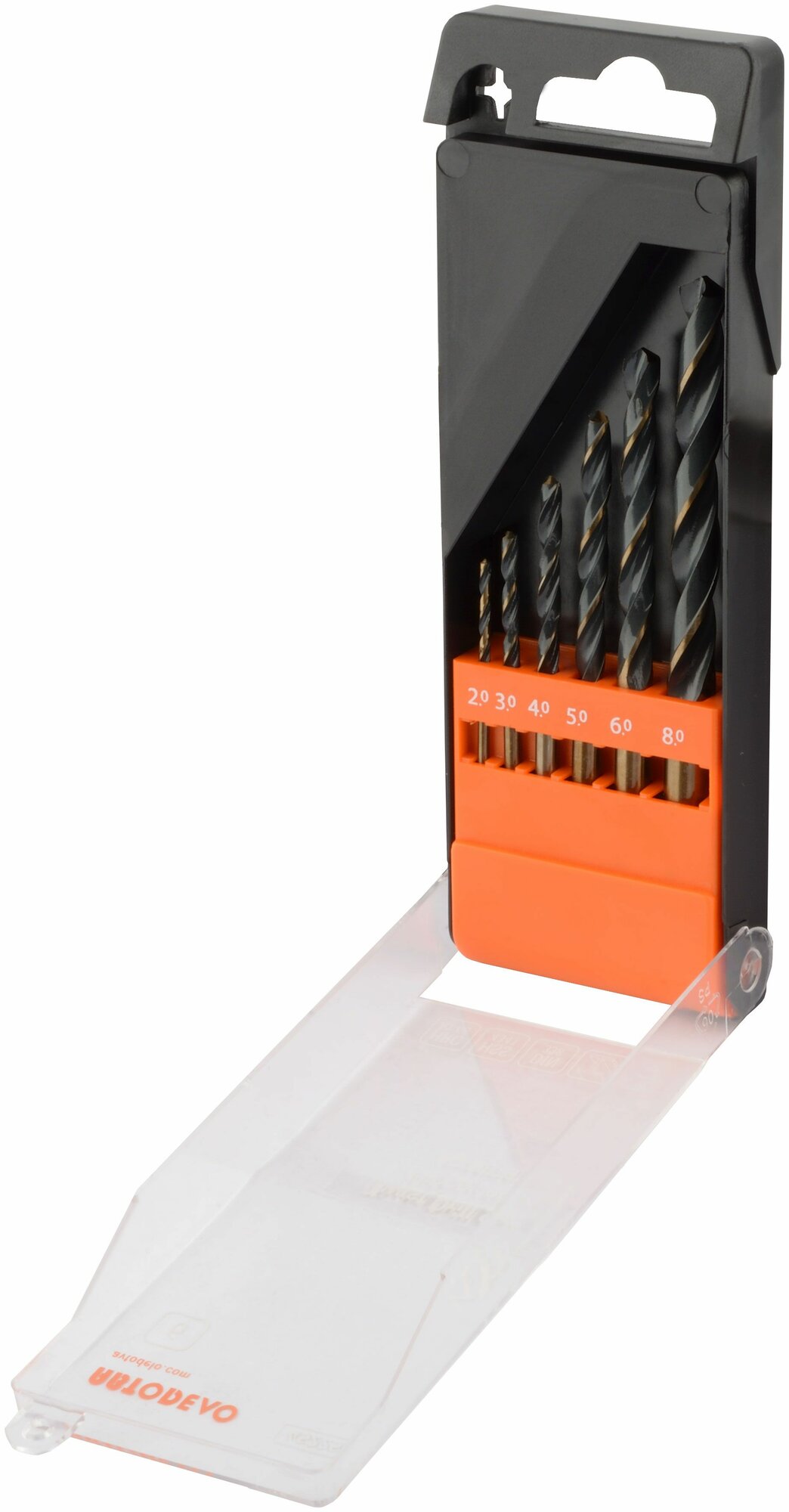 Набор сверл по металлу Р4М3 (HSS4341) 6шт.(2,0-8,0мм. пласт/ф) АвтоDело 45225