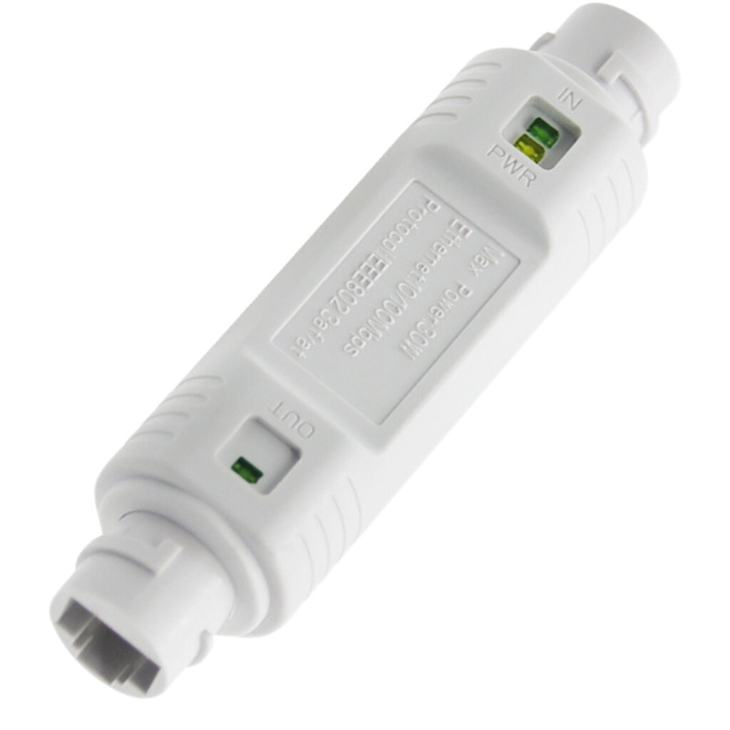 Poe Ретранслятор IP66 Водонепроницаемые Удлинители POE Со скоростью 10/100 Мбит/с Усилитель для Наружных сетей 1PoE in 1PoE Out Мощностью до 30 Вт