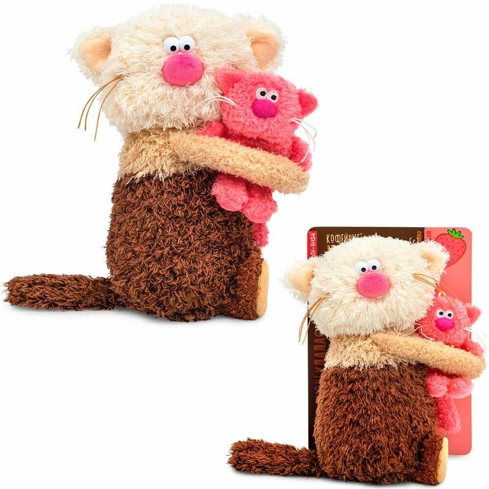 Мягкая игрушка Кот Капучино с Клубникой Коллекция "Сиропчики" CCat19-33